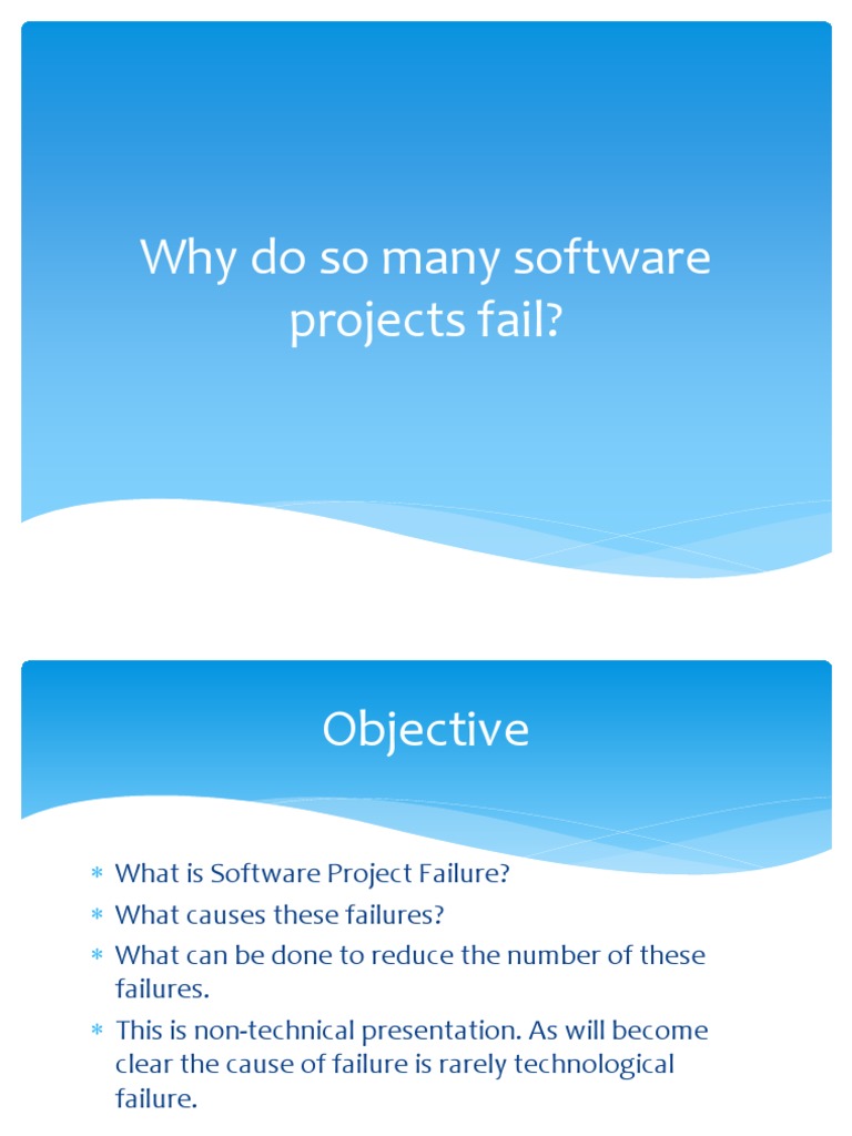 Why Projects Fail PPT | Business | Technology | Free 30-day Trial | Scribd