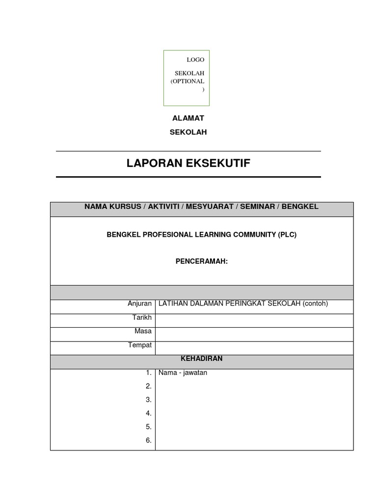 Laporan Eksekutif PLC | PDF