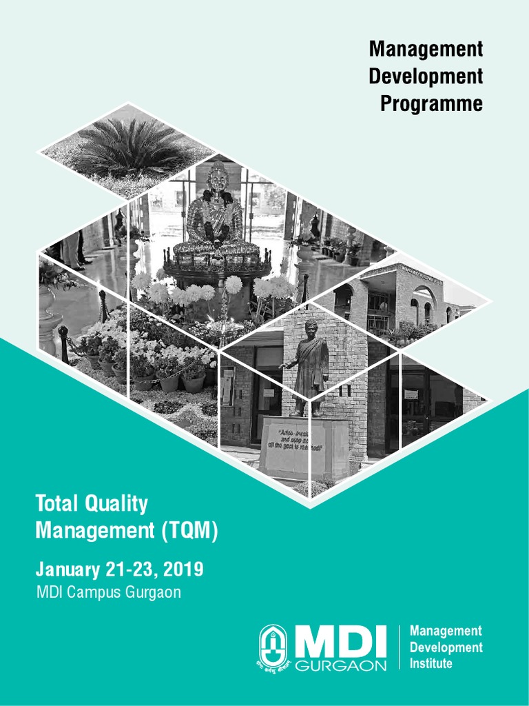 OM-Total Quality Management (TQM) - Jan 19 | PDF | Quality Management ...