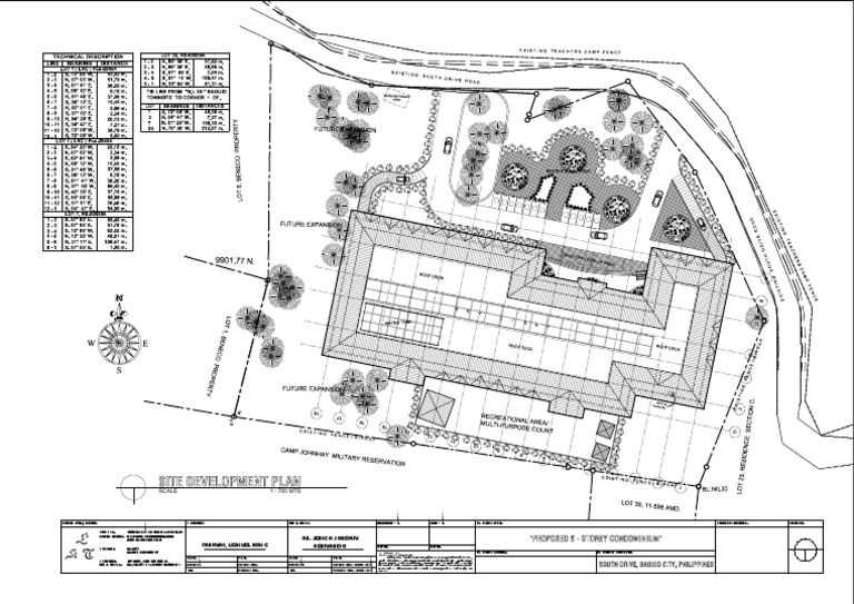 Site Development Plan: Distance Bearing Line Technical Description ...