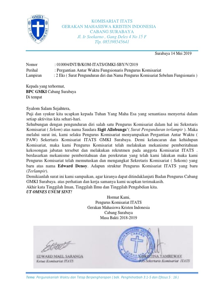 Surat PAW | PDF | Perjalanan