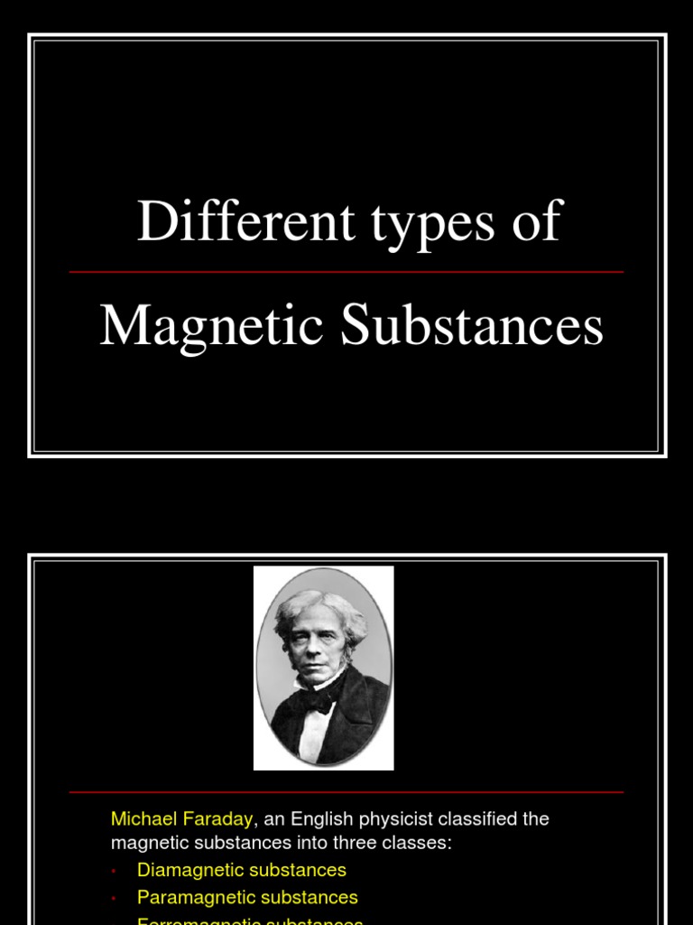 Types of Magnetic Substances | PDF