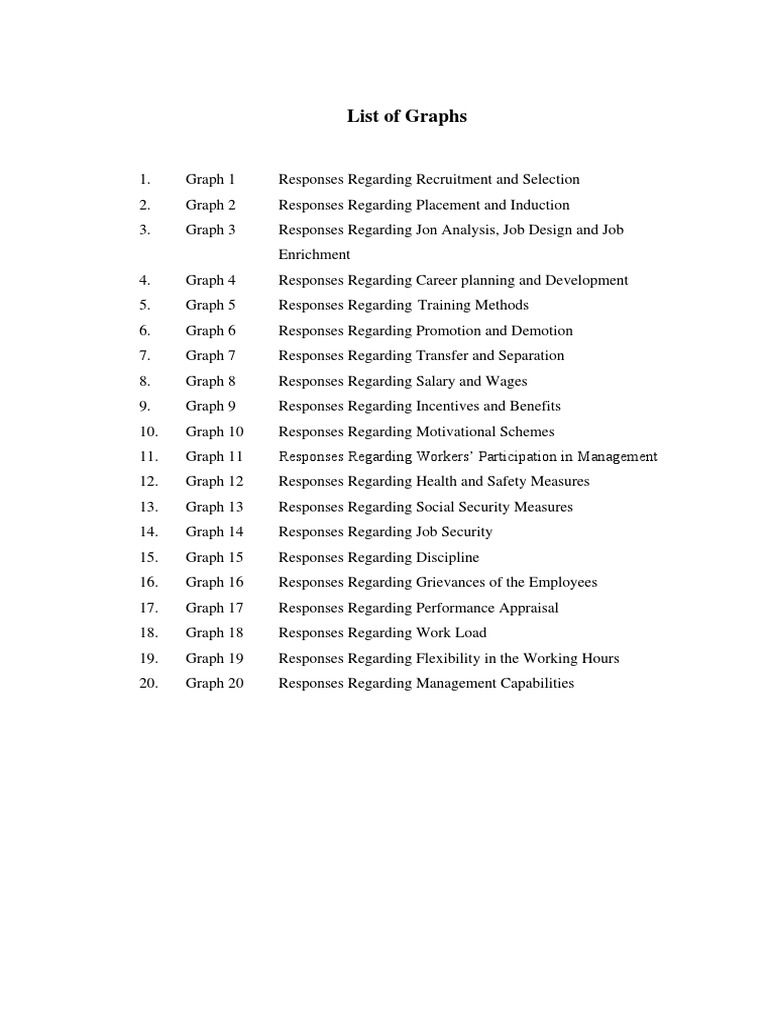 07 - List of Graphs PDF | Download Free PDF | Socialism | Employment