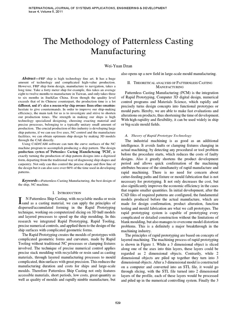Patternless Casting | PDF | Economic Sectors | Nature