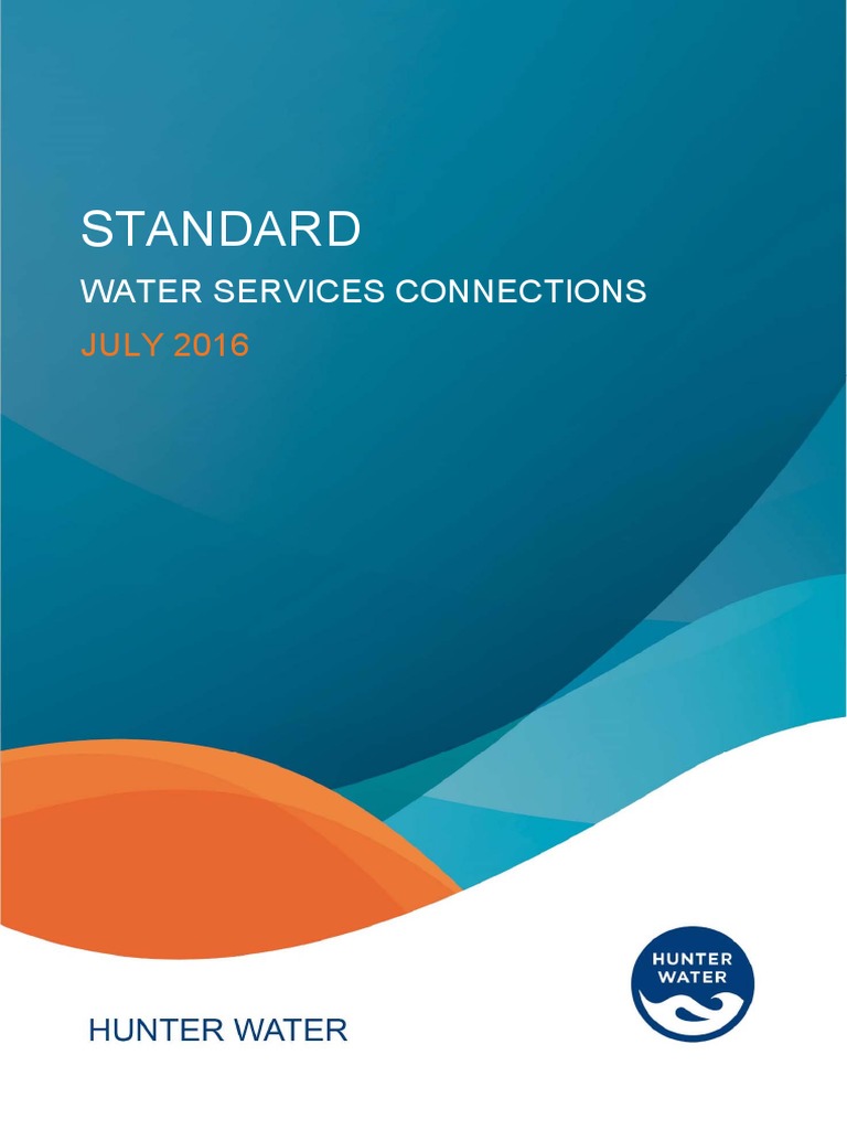 Water Service Connections Standard | PDF | Plumbing | Water Supply Network