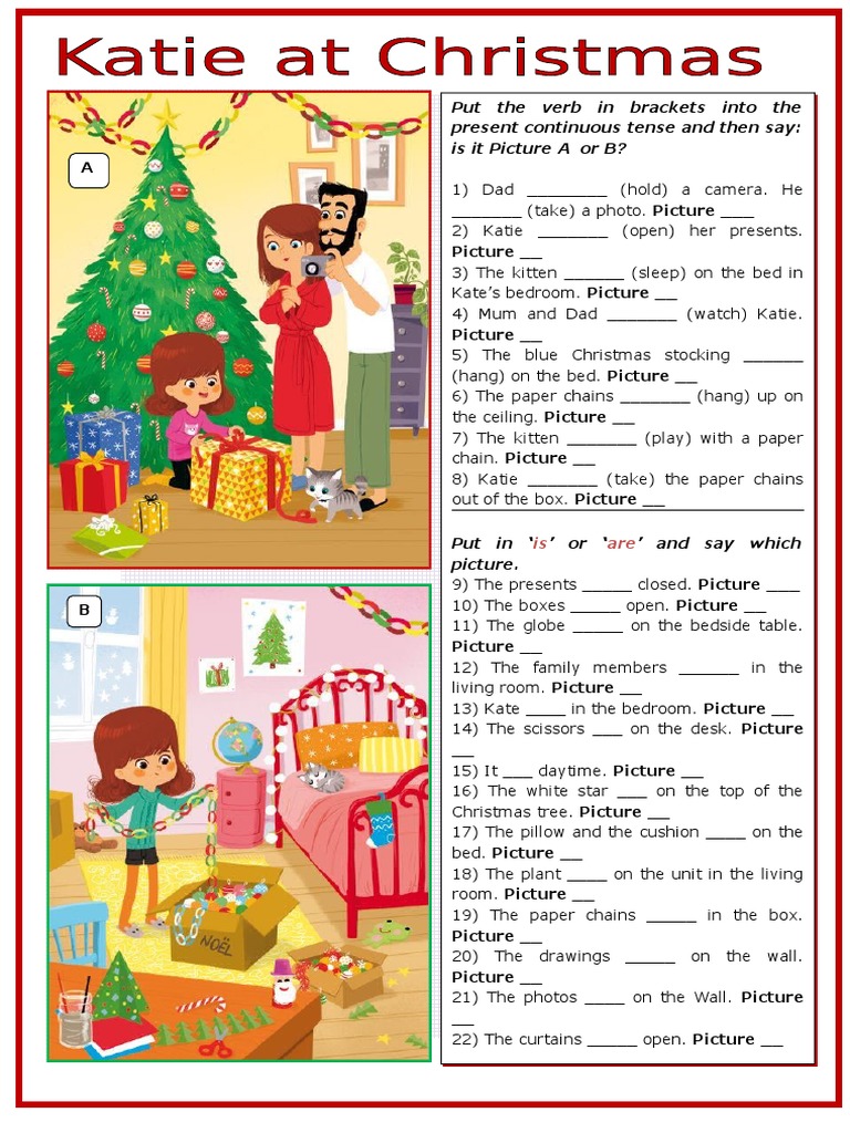 Picture Description Worksheet | PDF