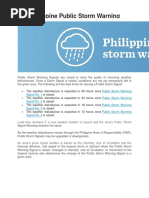 Understanding Typhoon Signal Meanings | PDF | Tropical Cyclones | Typhoon