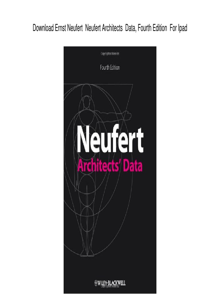 Ernst Neufert Neufert Architects Data, Fourth Edition For Ipad | PDF