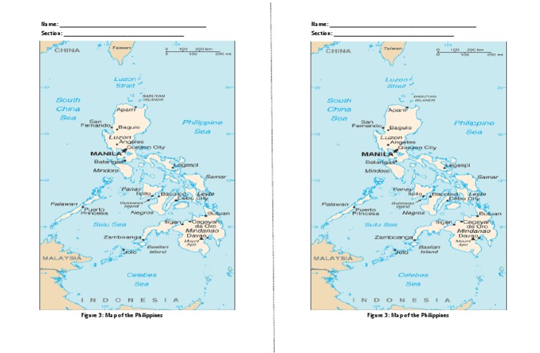 Philippine Map Science Worksheet | PDF