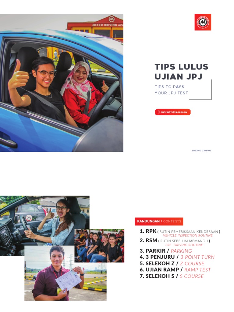 Tips Ujian JPJ 2 | PDF