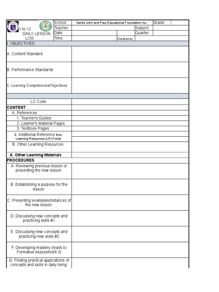C. Learning Competencies/Objectives: Content | PDF