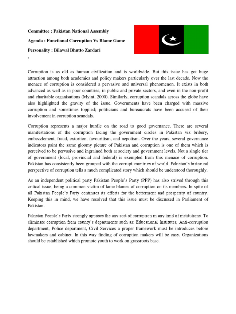 MUN Position Paper | PDF