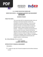 Grade 12 Business Finance Curriculum Guide | PDF | Financial Ratio ...