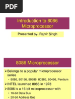 8086 Microprocessor Architecture Overview | PDF | Central Processing Unit | Computer Memory
