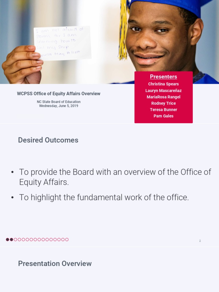 WCPSS Equity Affairs Overview | PDF | Leadership | Identity (Social ...