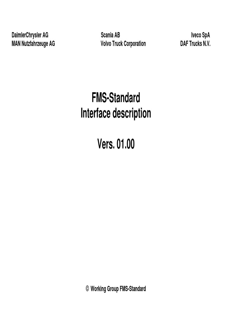 Fms Standard | PDF | Osi Model | Byte