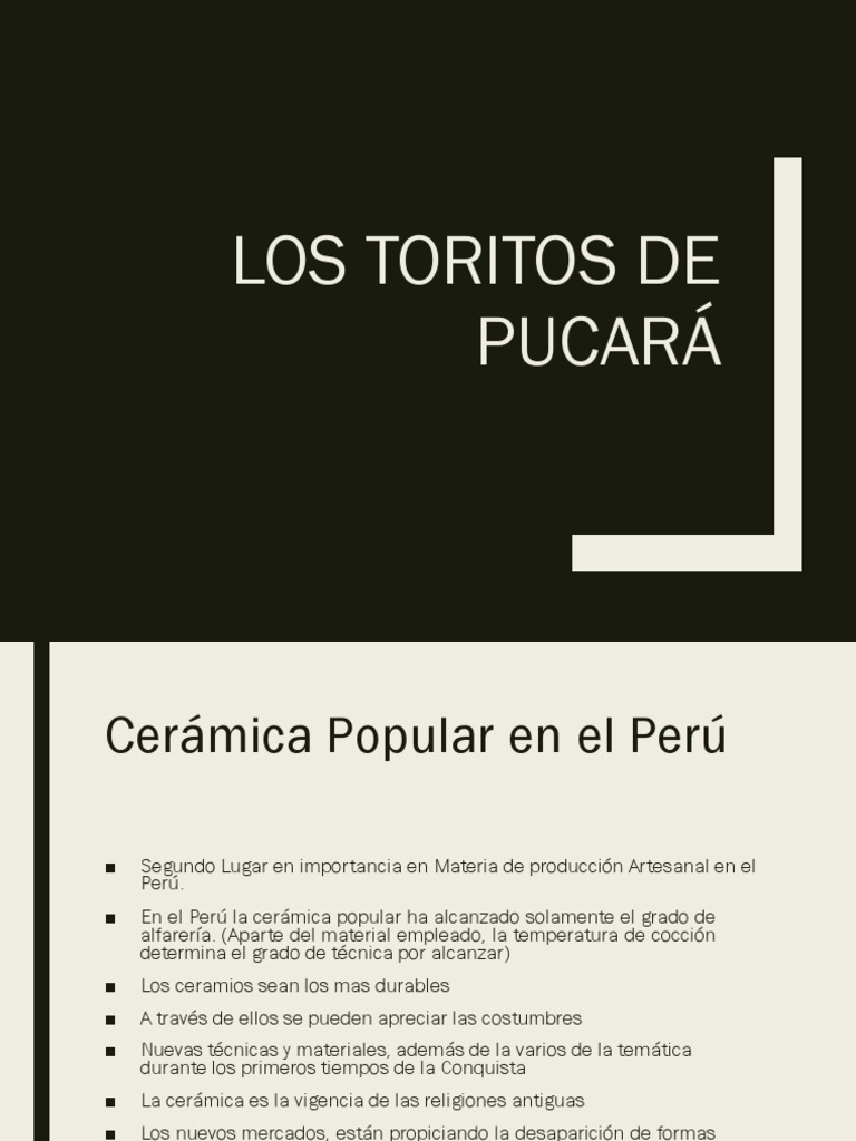 Toritos de Pucará & Edilberto Mérida | PDF | Cerámica | Imperio Inca