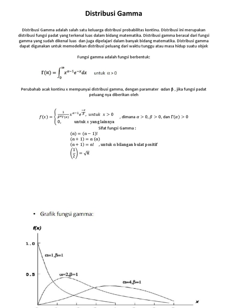 Distribusi Gamma | PDF