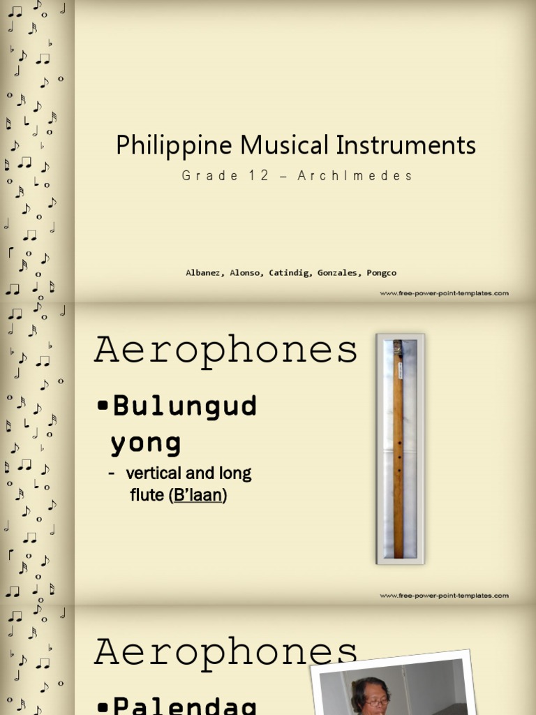 Philippine Traditional Musical Instruments | PDF