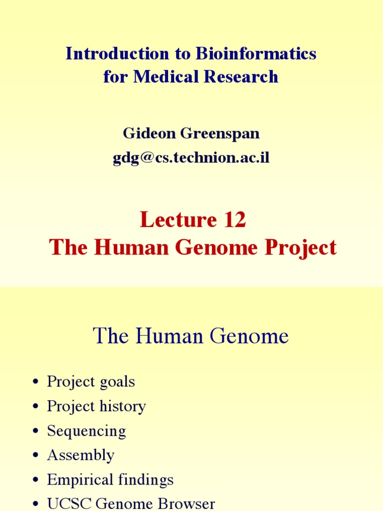 12-Human Genome Project | PDF | Dna Sequencing | Genome