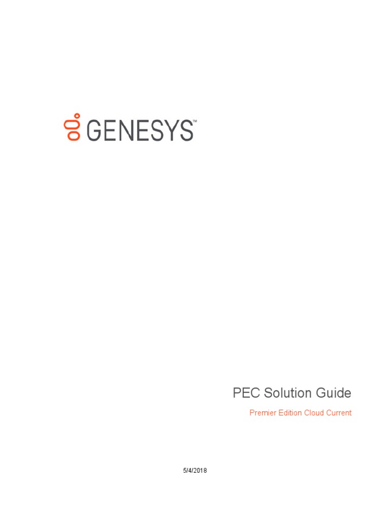 PEC Solution Guide: Premier Edition Cloud Current | PDF | Interactive ...