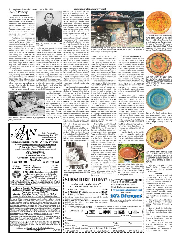 The Stahl Family Pottery in Powder Valley, PA - Page 2 | PDF | Pottery ...