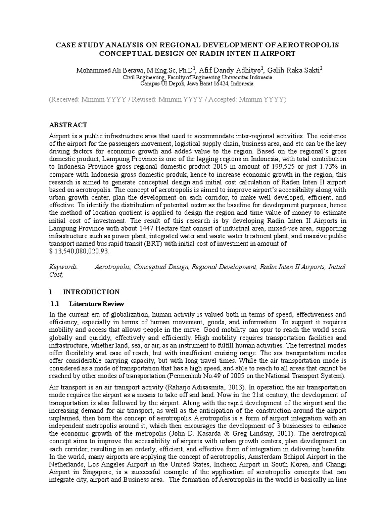 Contoh Format Paper | PDF | Transport | Qualitative Research