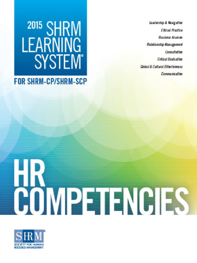 SHRM Competencies | PDF | Competence (Human Resources) | Test (Assessment)