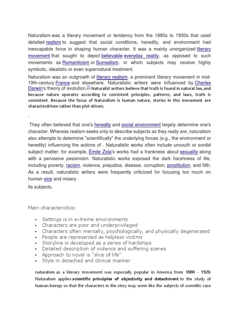 Realism Literary Movement Believable Everyday Reality Romanticism ...