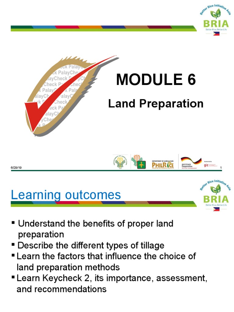 Module 6 Land Preparation Presentation | PDF | Tillage | Ditch