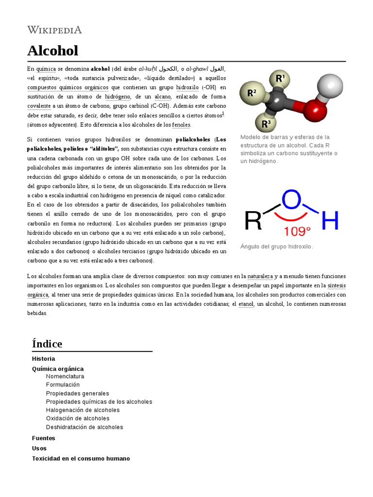 Alcohol | PDF | Alcohol | Etanol