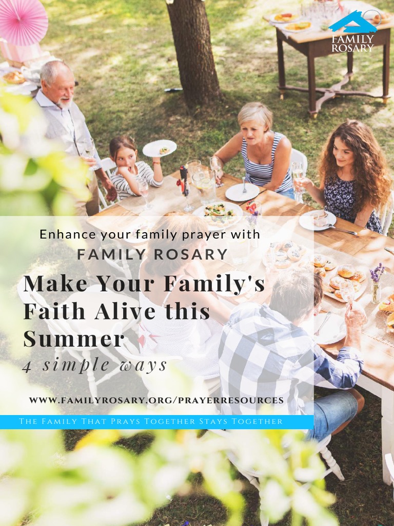 Make Your Family's Faith Alive This Summer: 4 Simple Ways | PDF ...
