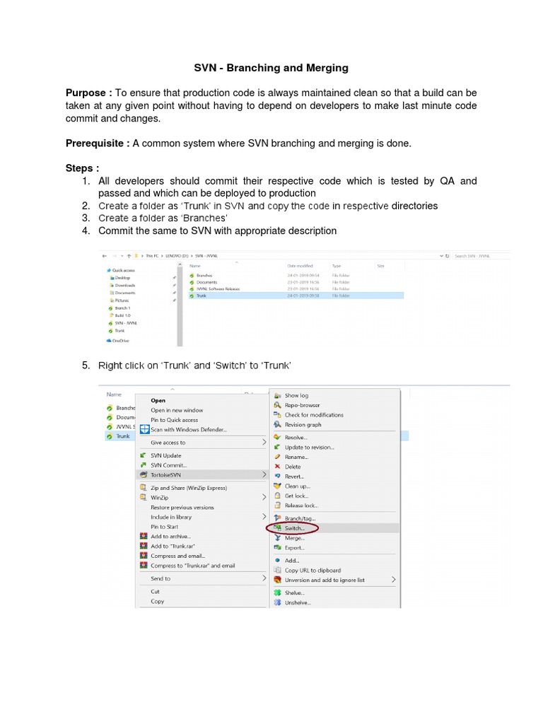 SVN Branching and Merging