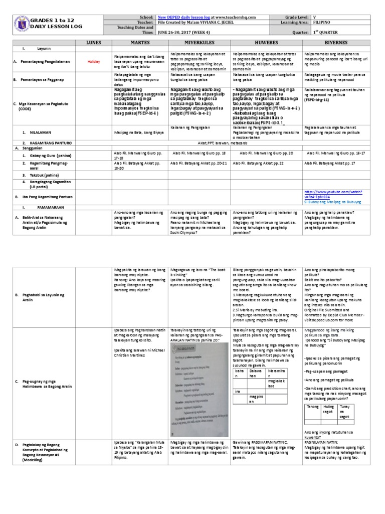 Kailanan NG Pangngalan DLP | PDF