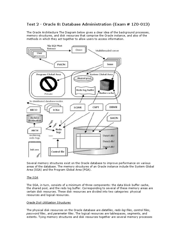 2 - Oracle 8 OCP Admin Exam | PDF | Oracle Database | Database Index