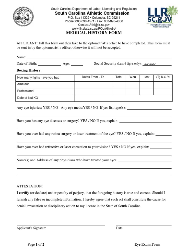 Eye Form | PDF | Optometry | Face