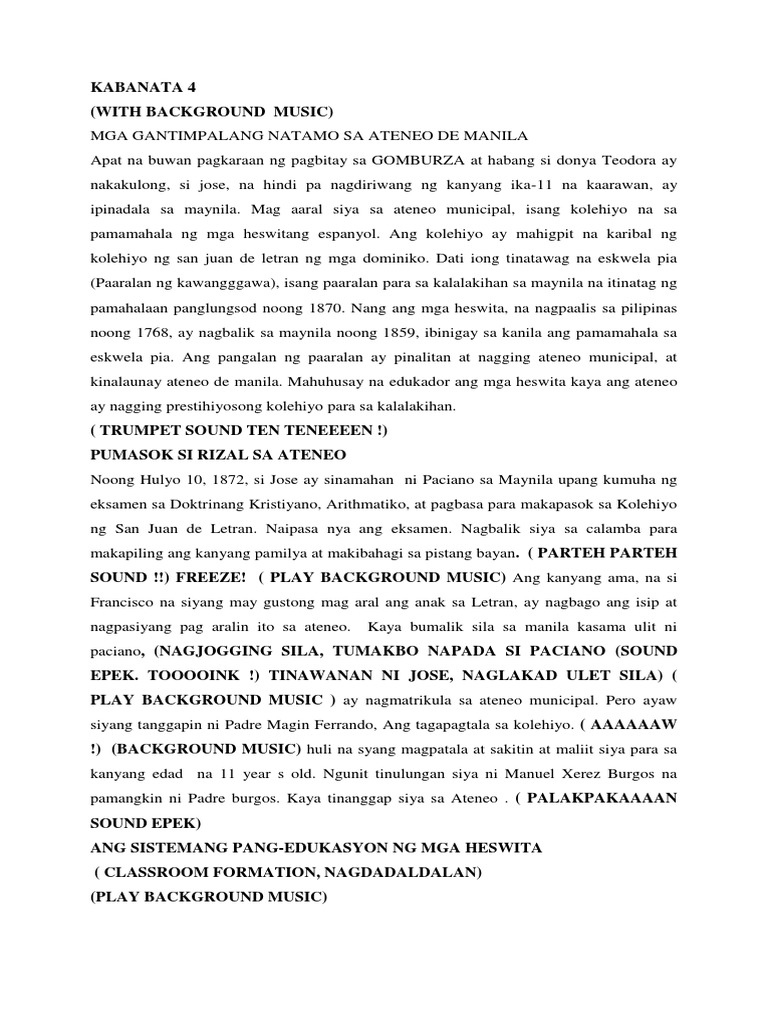 Kabanata 4 Rizal | PDF