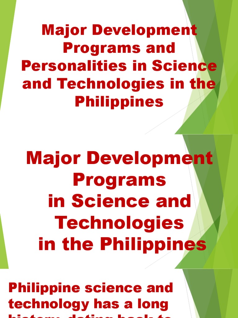 Major Development Programs and Personalities in Science And-1 | PDF ...