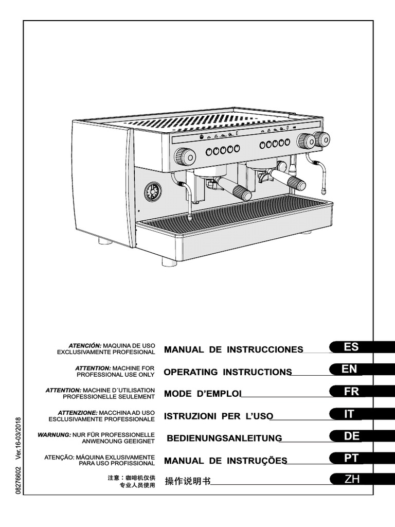 User Manual Quality Espresso Machines | PDF | Light Emitting Diode | Water