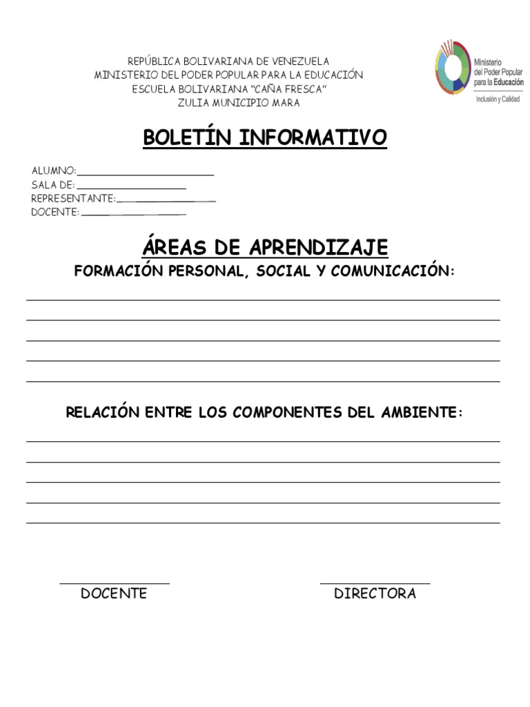 Boletín de Preescolar | PDF