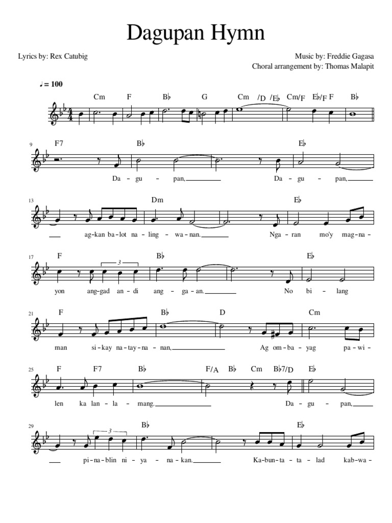 Dagupan Hymn | PDF