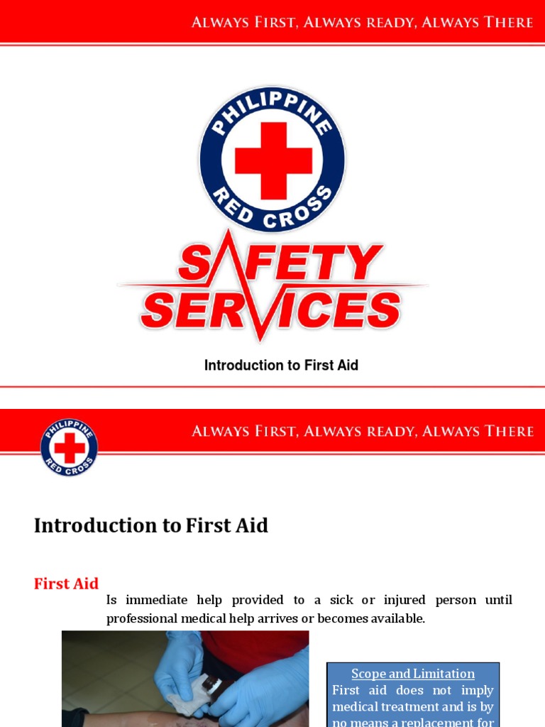 Introduction To First Aid | PDF | Transmission (Medicine) | Infection