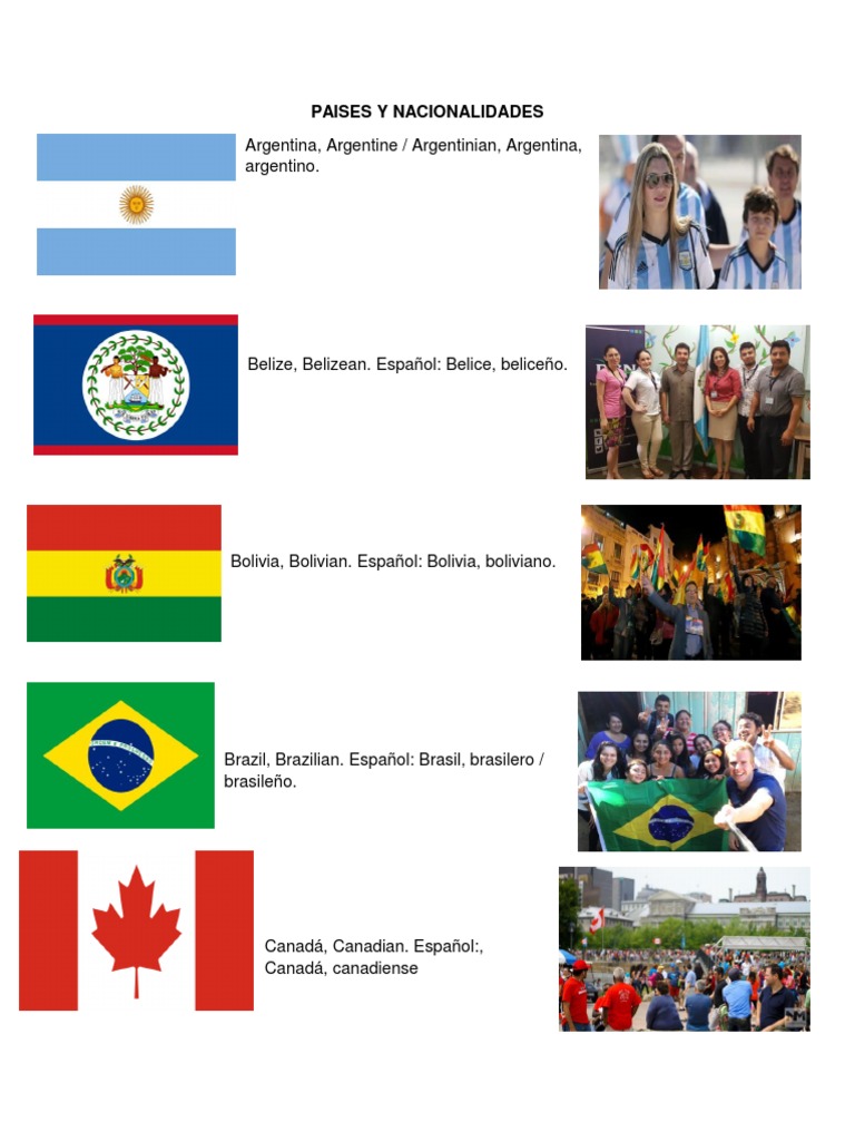 Paises y Nacionalidades | PDF