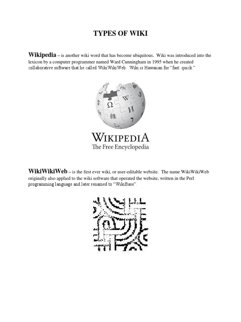 Types of Wiki | PDF | Wiki | Wikipedia