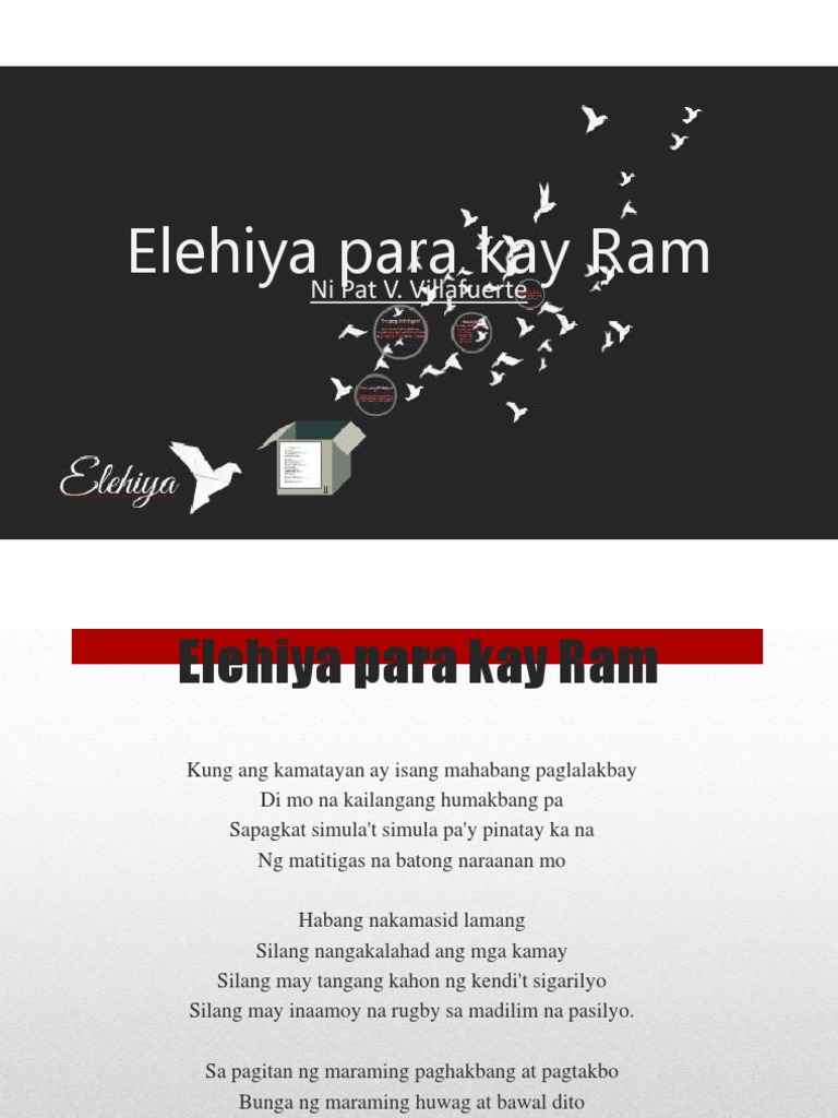 Elehiya para Kay Ram | PDF