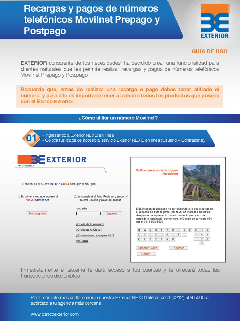 Afiliacion y Pago de Numeros Movilnet Prepago y Postpago PDF | PDF ...