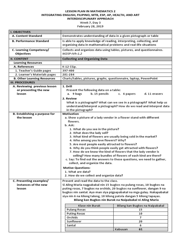 DLP in Math 2 For Cot 1 | Download Free PDF | Cognitive Science | Cognition