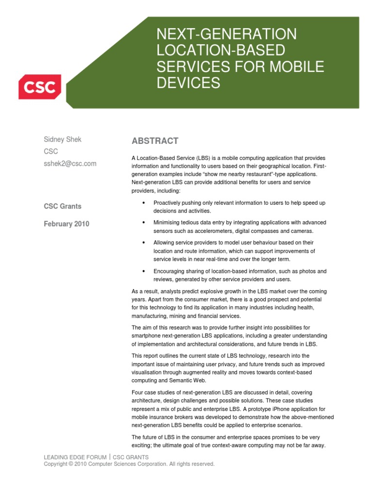 Cellular Location Technology | PDF | Location Based Service | Mobile App