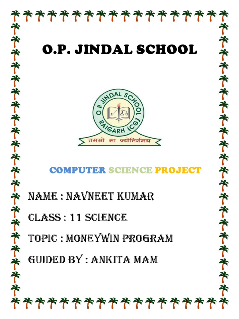 PHE Practical File Frontpage | PDF