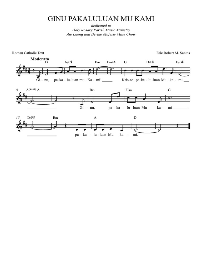 Ginu Pakaluluan Mu Kami | PDF